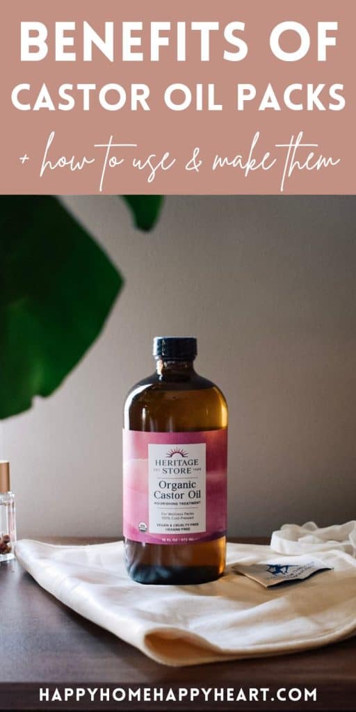 Castor Oil Pack Benefits + How To Make & Use Them - Happy Home Happy Heart