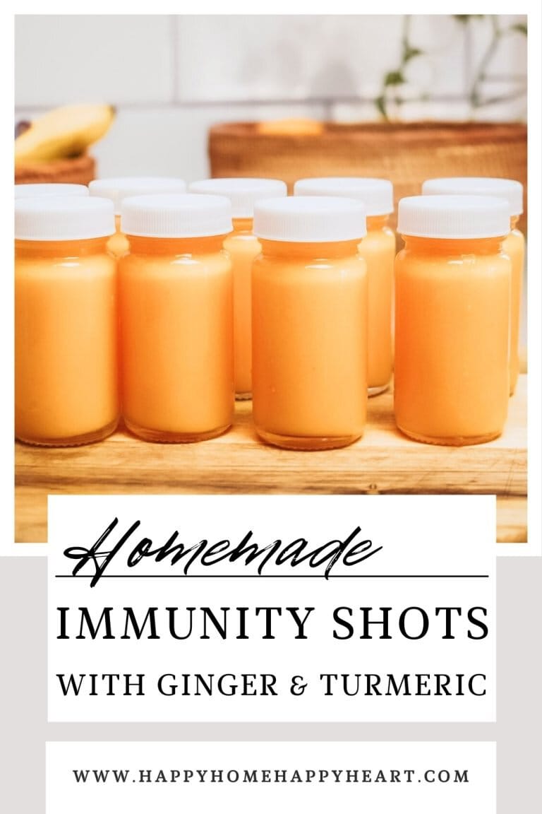 Easy Homemade Immunity Shots - Happy Home Happy Heart