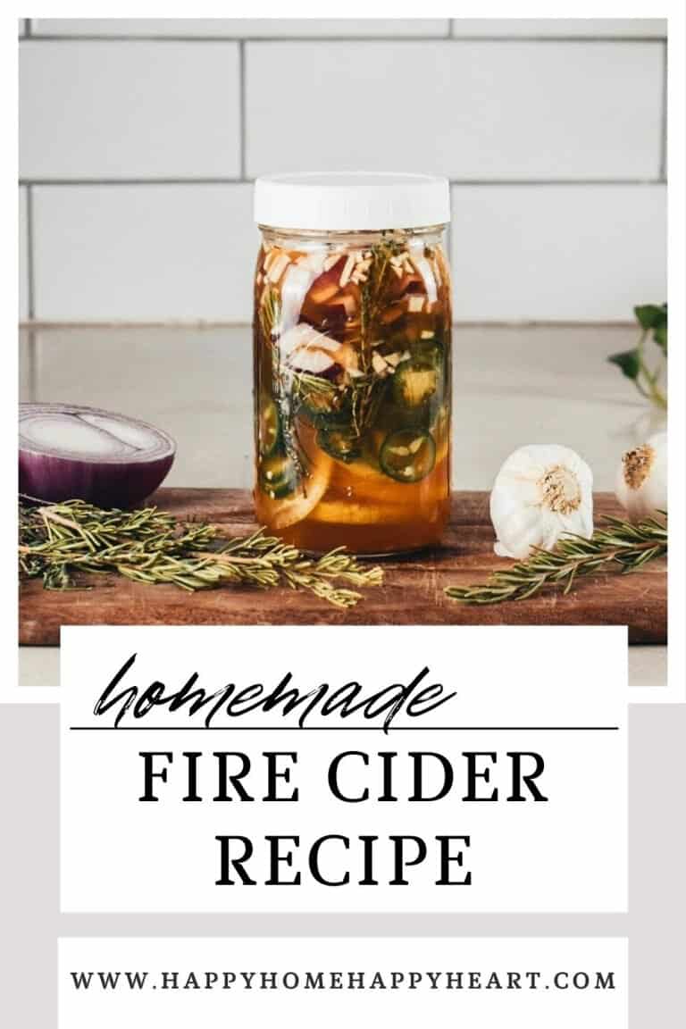 Easy Fire Cider Recipe - Happy Home Happy Heart