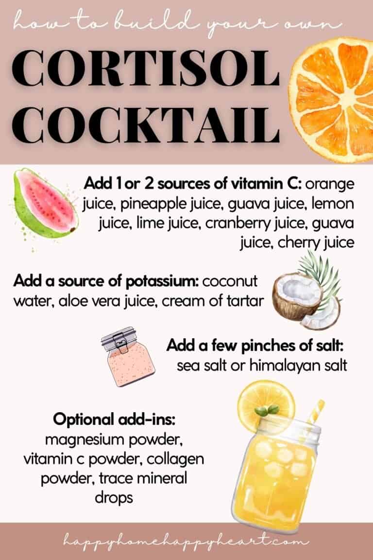5 Easy & Delicious Cortisol Cocktail Recipes - Happy Home Happy Heart